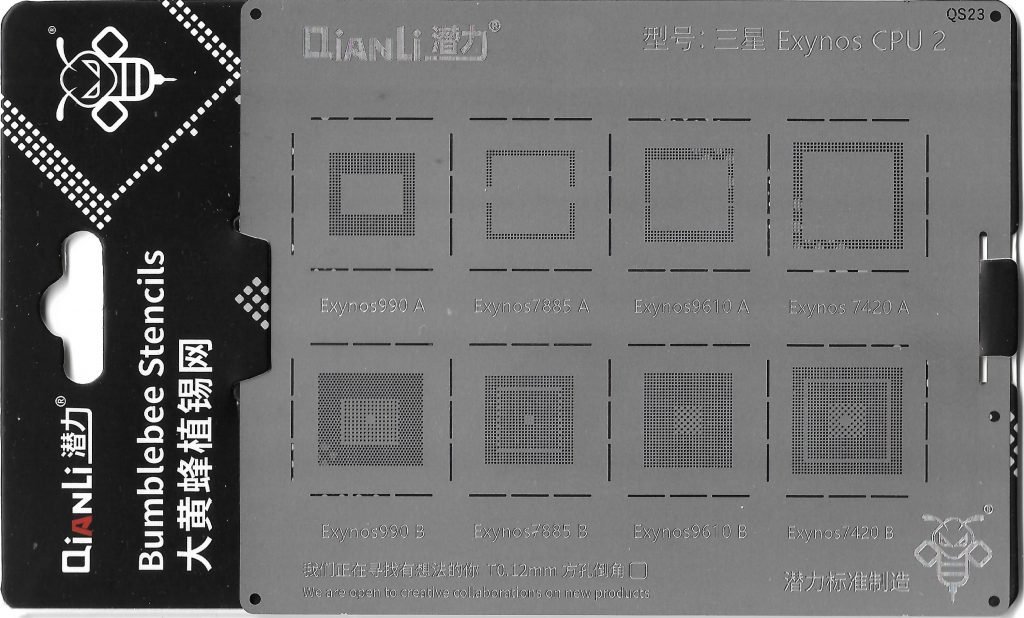 Exynos stencil samsung CPU 2 QS23 - mobilestencil