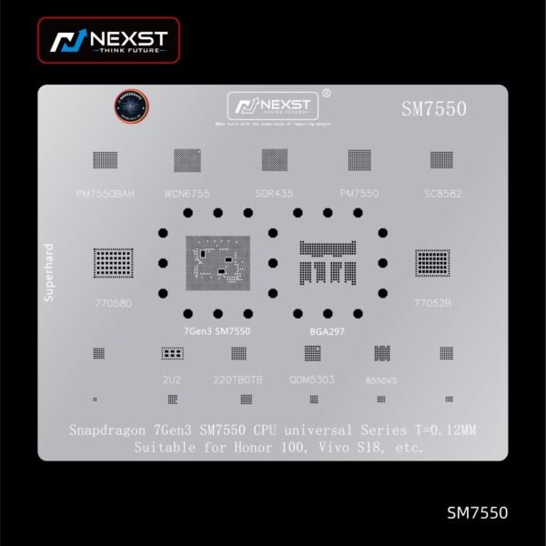 Snapdragon 7Gen3 SM7550 CPU STENCIL SM 7550 - mobilestencil