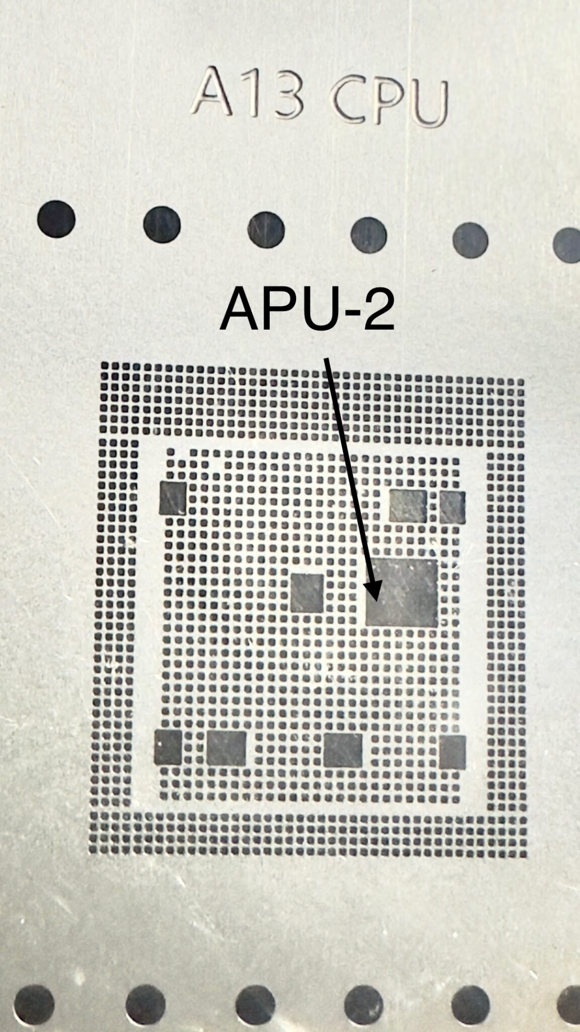 AMAOE U-APU2 STENCIL FOR IPHONE CPU STENCIL A10 A11 A12 A13 A14 A15 A15 ...